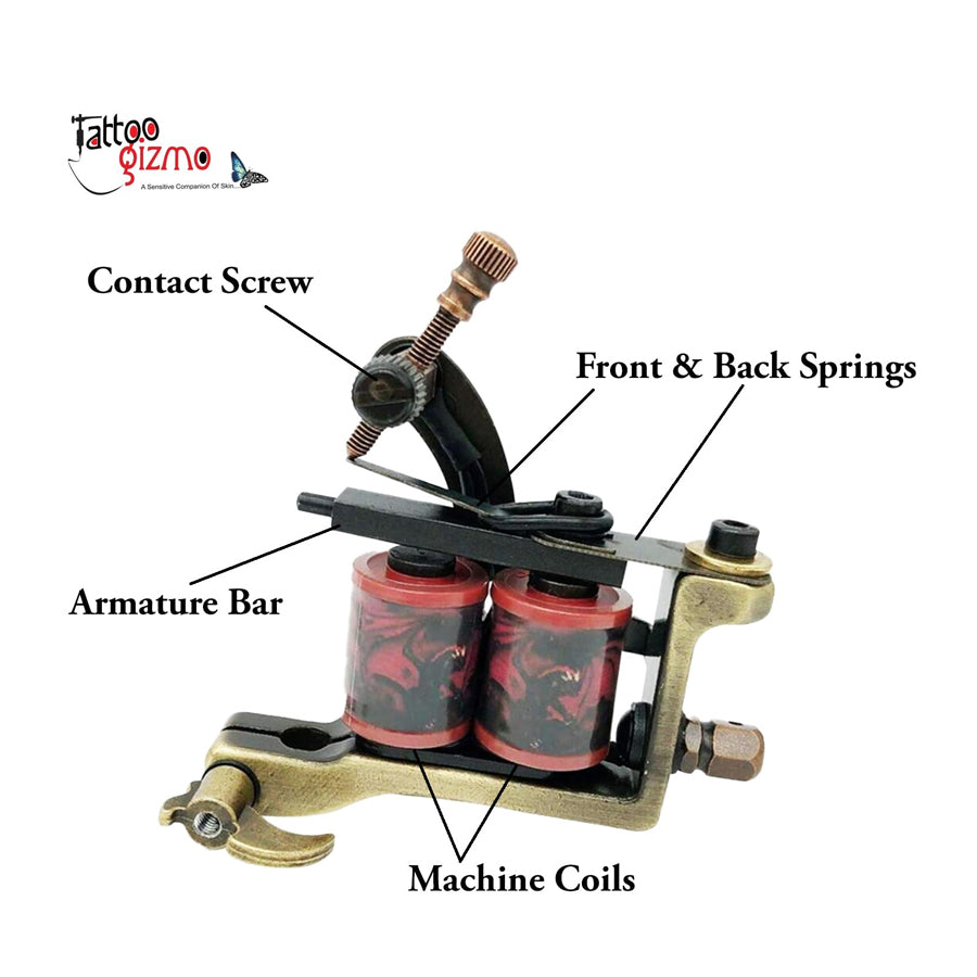 Buy 2 Basic Coil Tattoo Machine in One Kit – Tattoo Gizmo