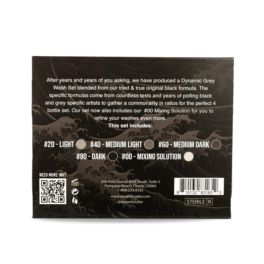 Dynamic Grey Wash Set 4 Bottles 4 oz – Tattoo Gizmo