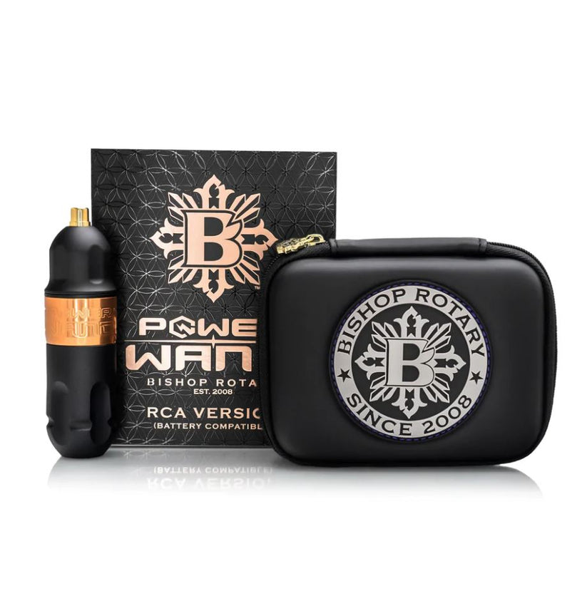 Bishop Rotary Power Wand Tattoo Machine With Lightning Bolt Battery Pa ...