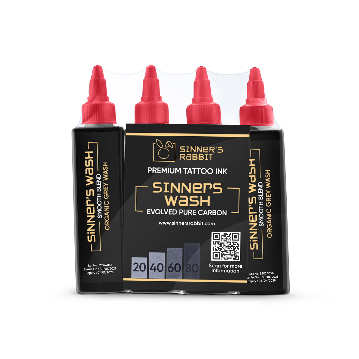 Sinners Wash Evolved Greywash And Shading Ink Set of 4 shades – Tattoo ...