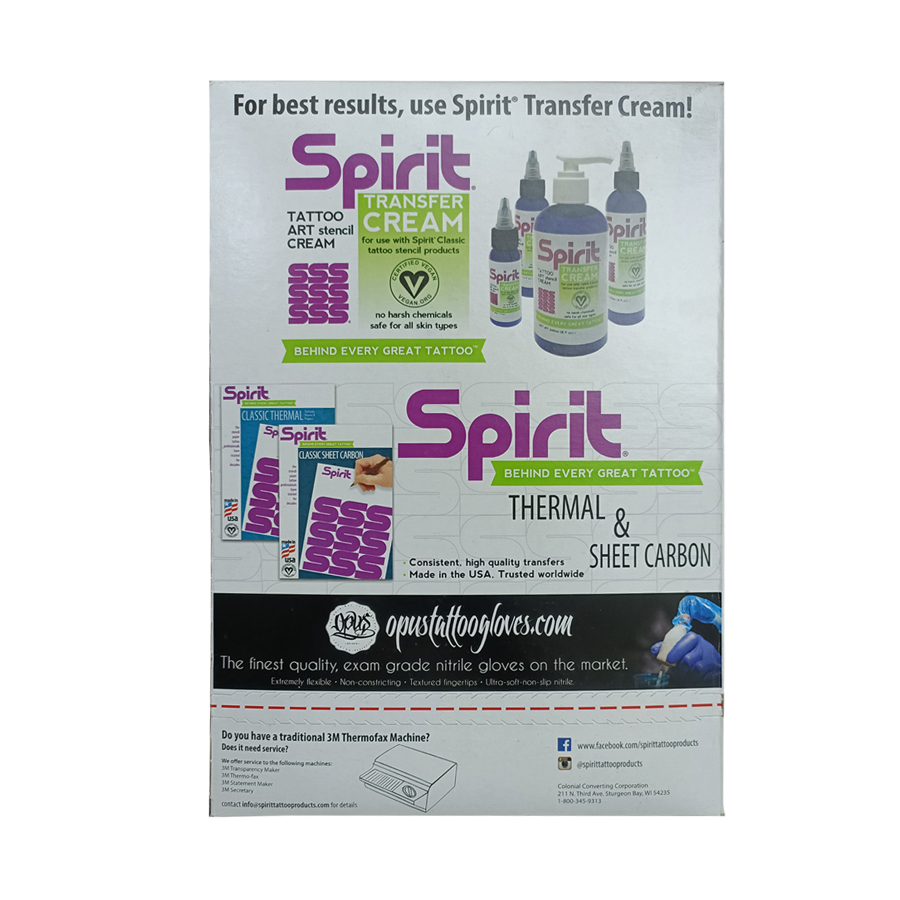 Hectograph Tattoo Stencil Paper - Spirit ( Made In USA ) – Tattoo Gizmo