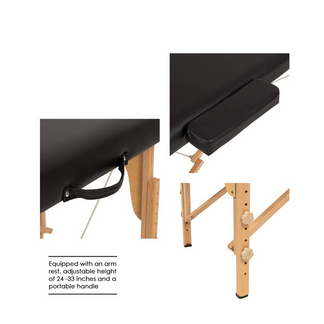 Portable Tattoo Spa Massage Table Bed Wooden 2-Fold (Rs.500 Shipping I ...